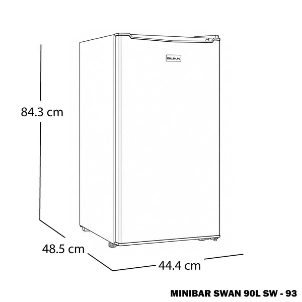 NEVERA MINIBAR SWAN 90L SW - 93 WHITE – LUMA